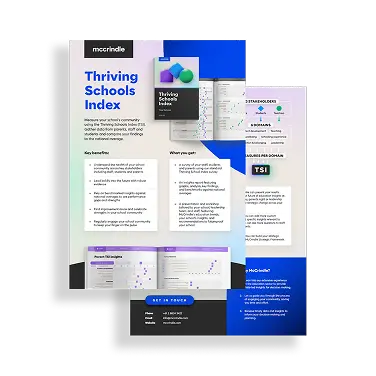Thriving Schools Index - McCrindle